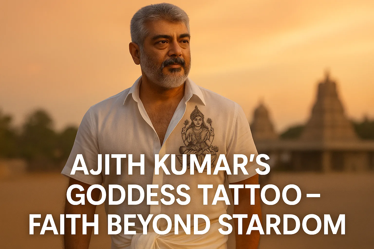 Ajith Kumar Chest Tattoo & Temple Visit | Spiritual Side Revealed
